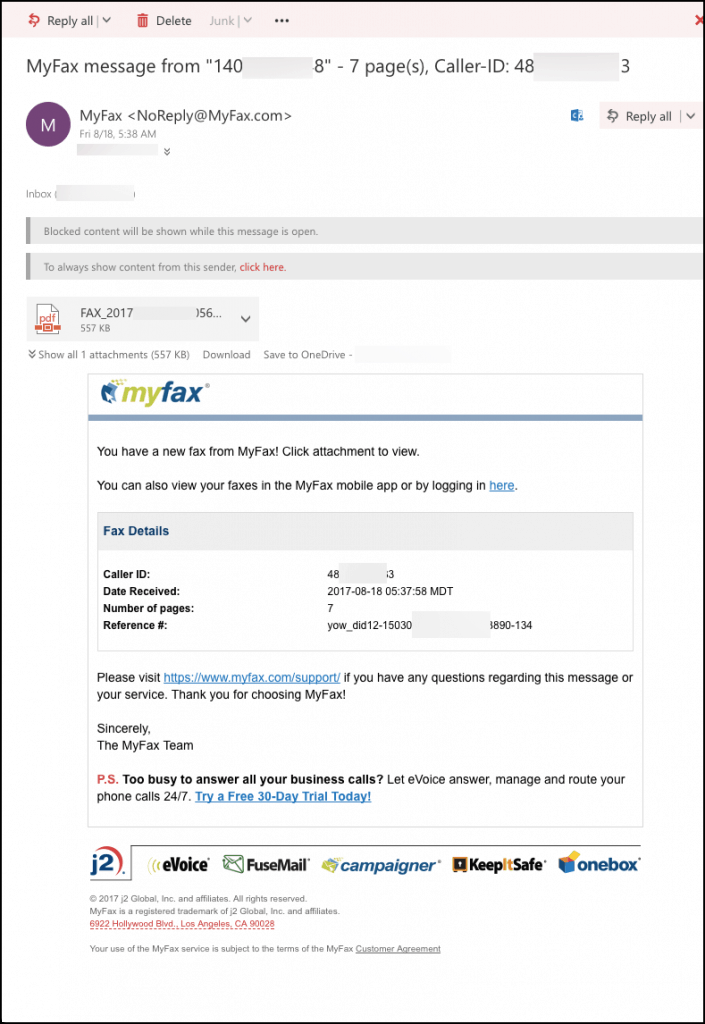 MyFax Internet Fax Service Review | Fax Authority